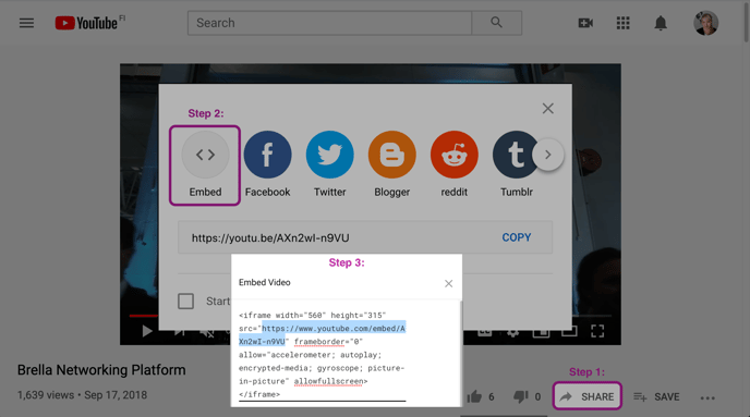 How to find the embed link of a livestream or video from YouTube How to find the embed link of a livestream or video from YouTube